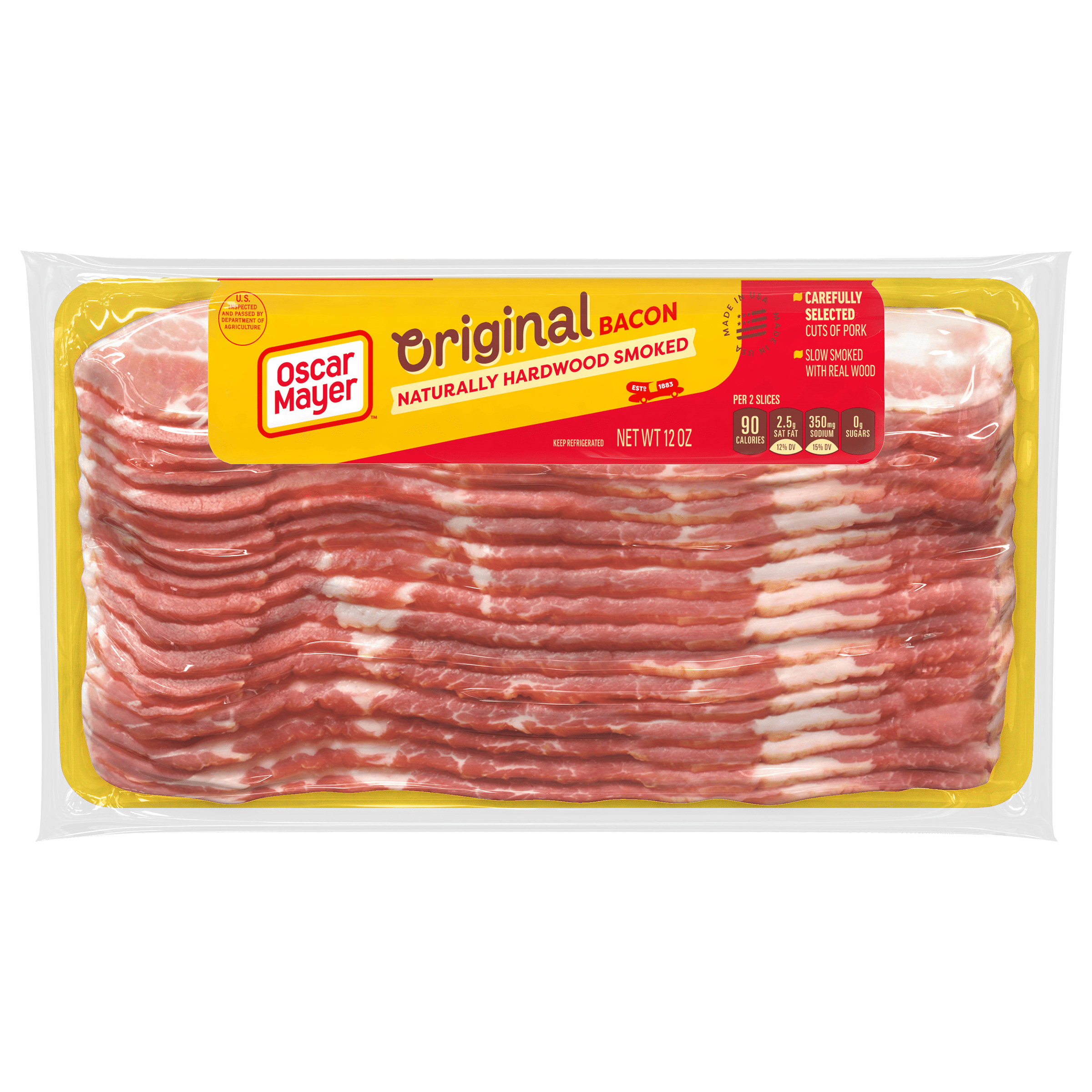 Naturally Hardwood Smoked Bacon Original | Oscar Mayer Naturally Hardwood Smoked Bacon Original | Oscar Mayer