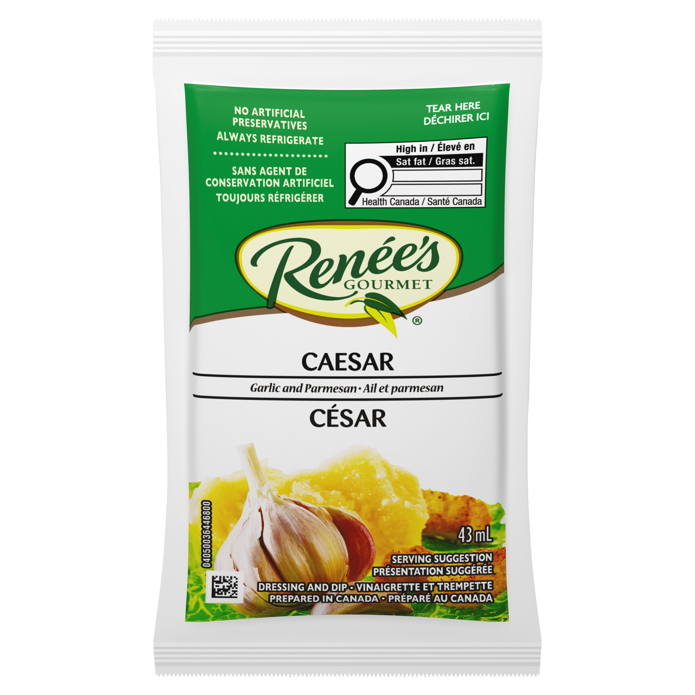 caesar salad dressing sachets