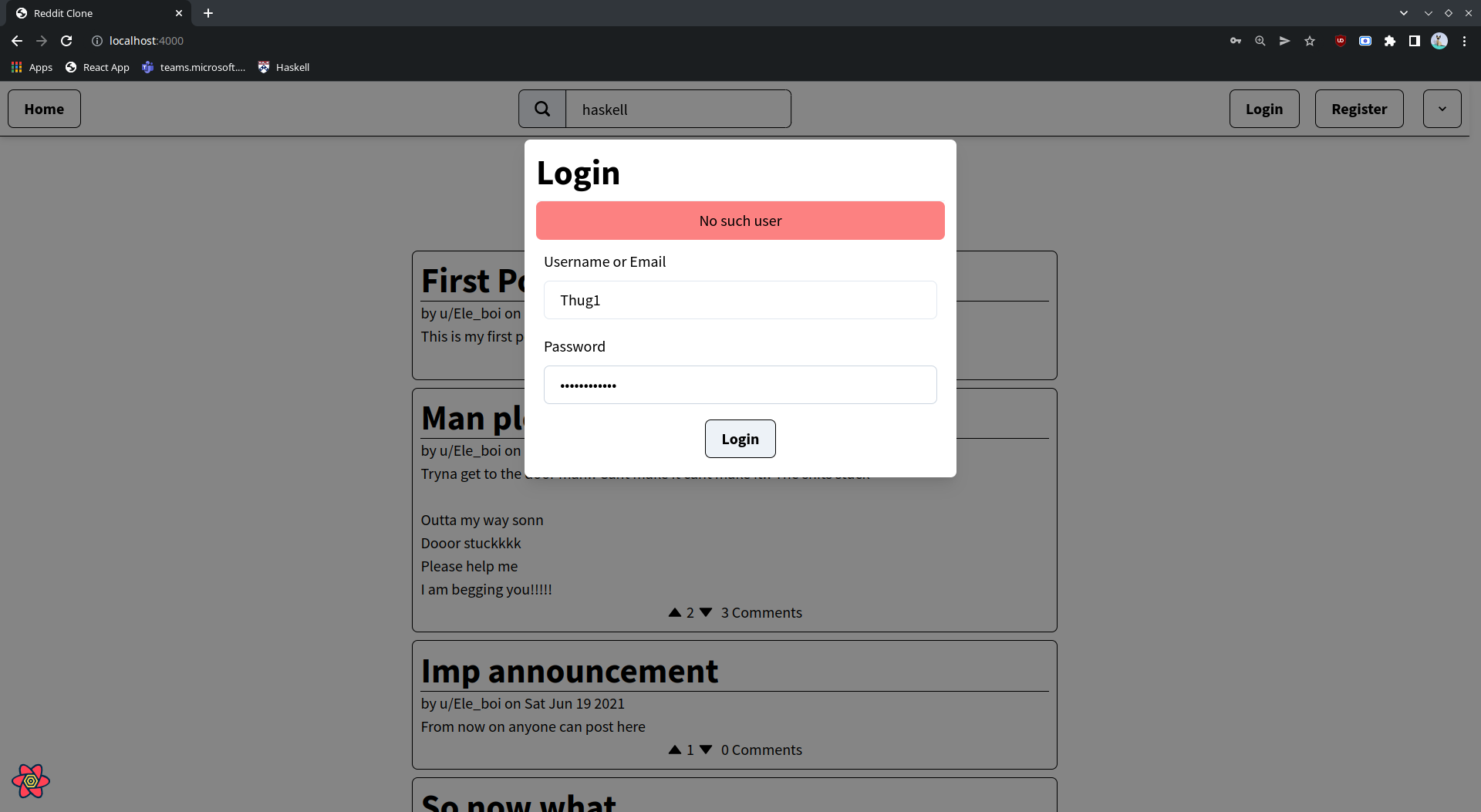 GitHub - kunalx86/reddit-clone-app: Front end for the reddit-clone server