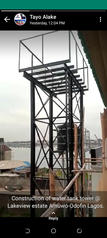 Overhead Steel Water Tank Tower | Free Online Marketplace to Buy & Sell ...