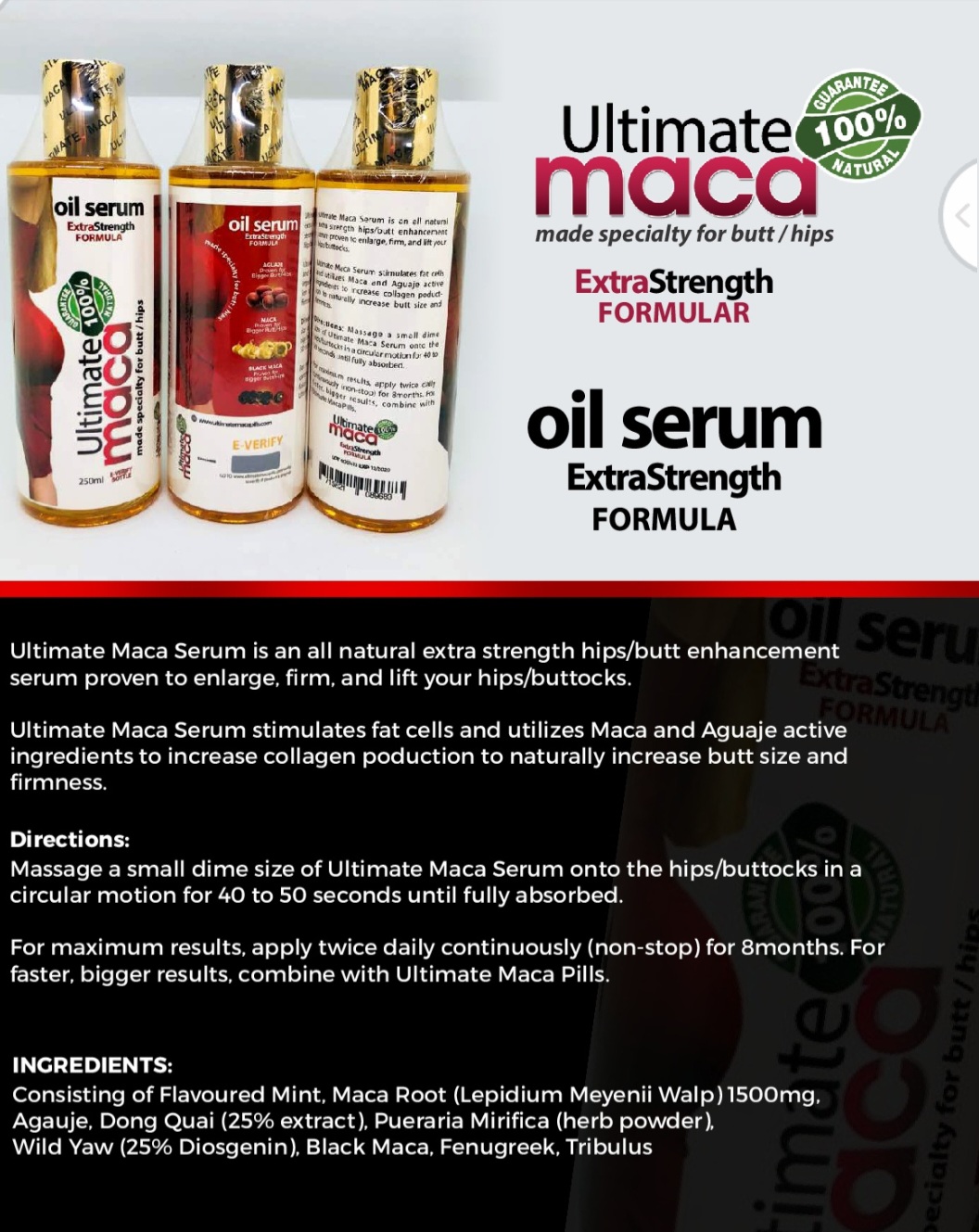 Ultimate Maca Serum | Free Online Marketplace to Buy & Sell in Nigeria