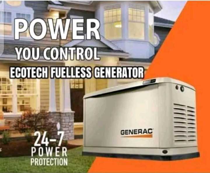 10kva Ecotech Fuelless Noiseless Generator | Free Online Marketplace to ...