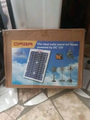 Qasa Solar Rechargeable Fan | Free Online Marketplace to Buy & Sell in ...