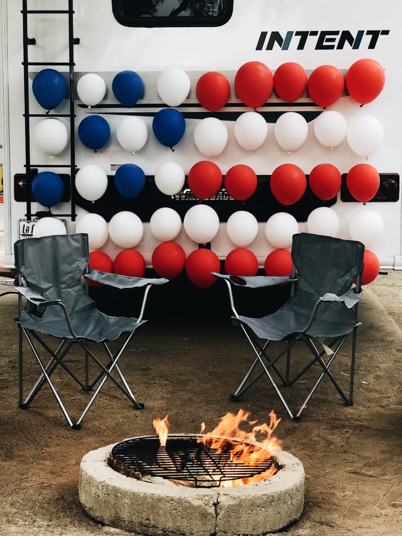 4th of July RV Decorations and campground Recipes.