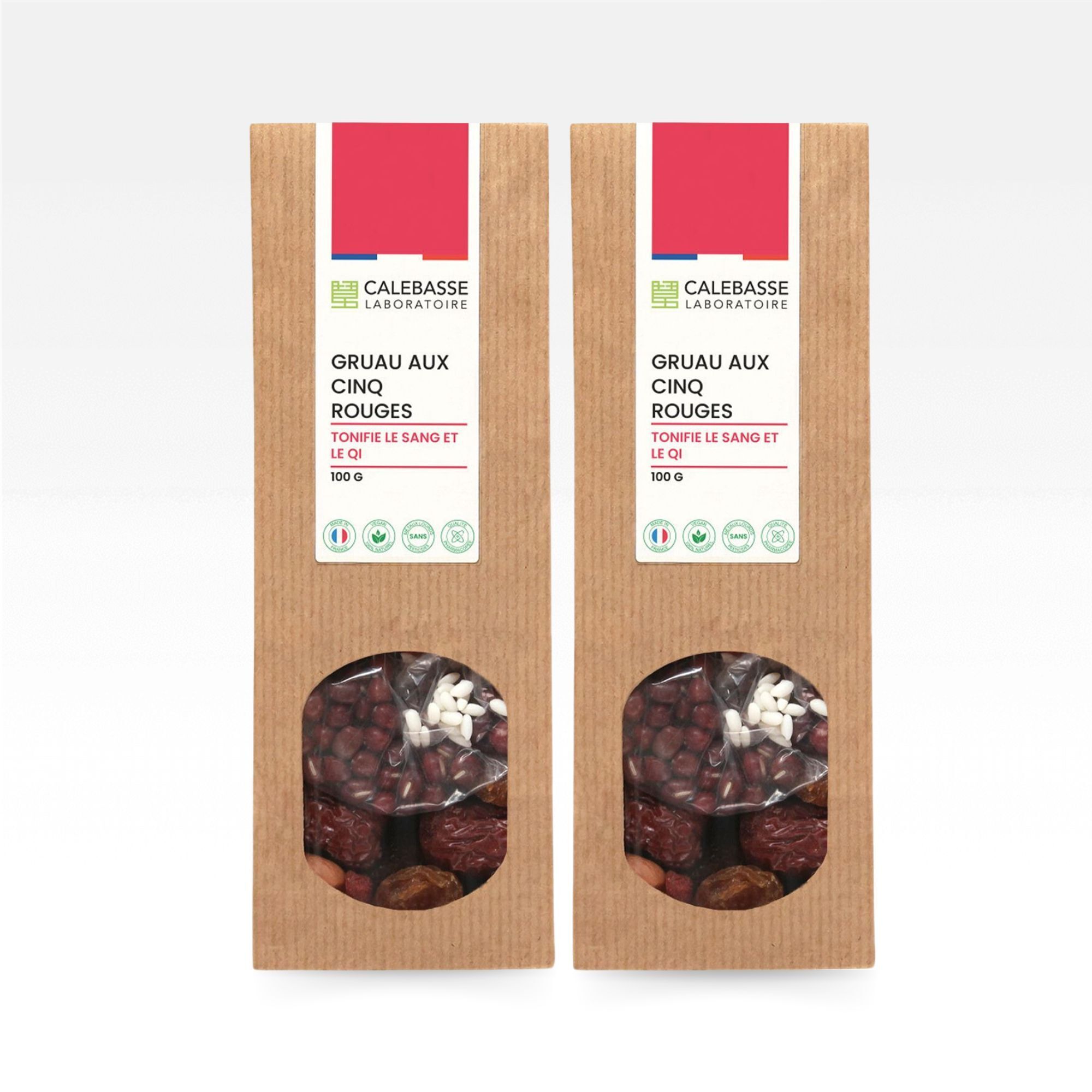 Gruau aux cinq rouges au Longan et Arachides - Bu xue wu hong zhou