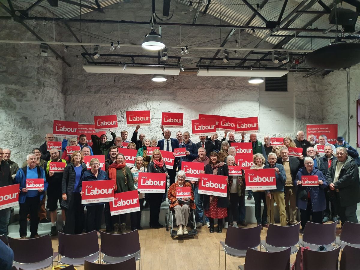 Perran Moon's campaign launch in Camborne - Labour Party | Labour Events