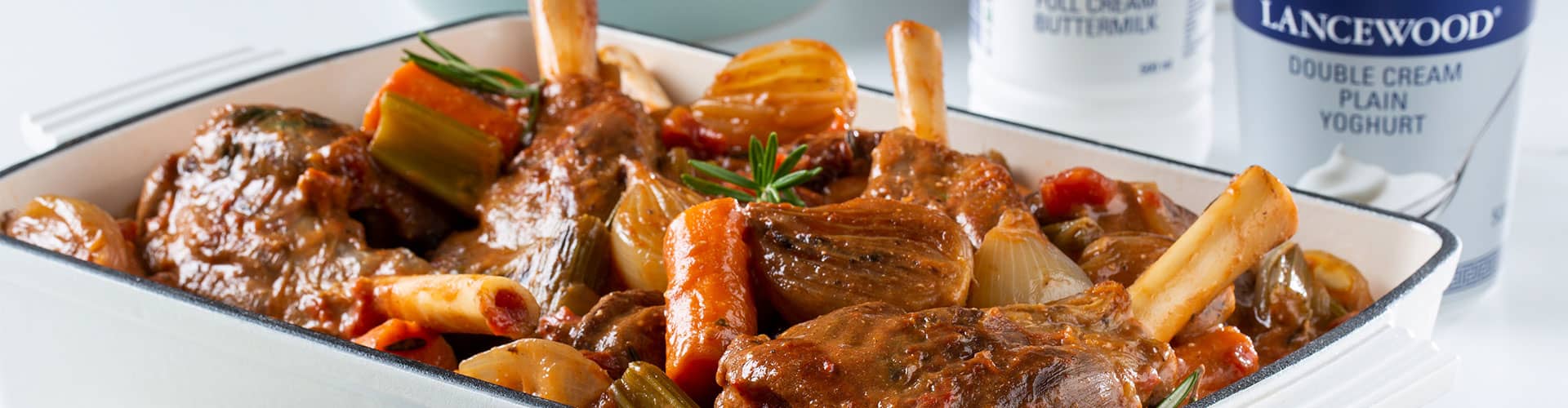 Lamb Shanks Baked In Buttermilk