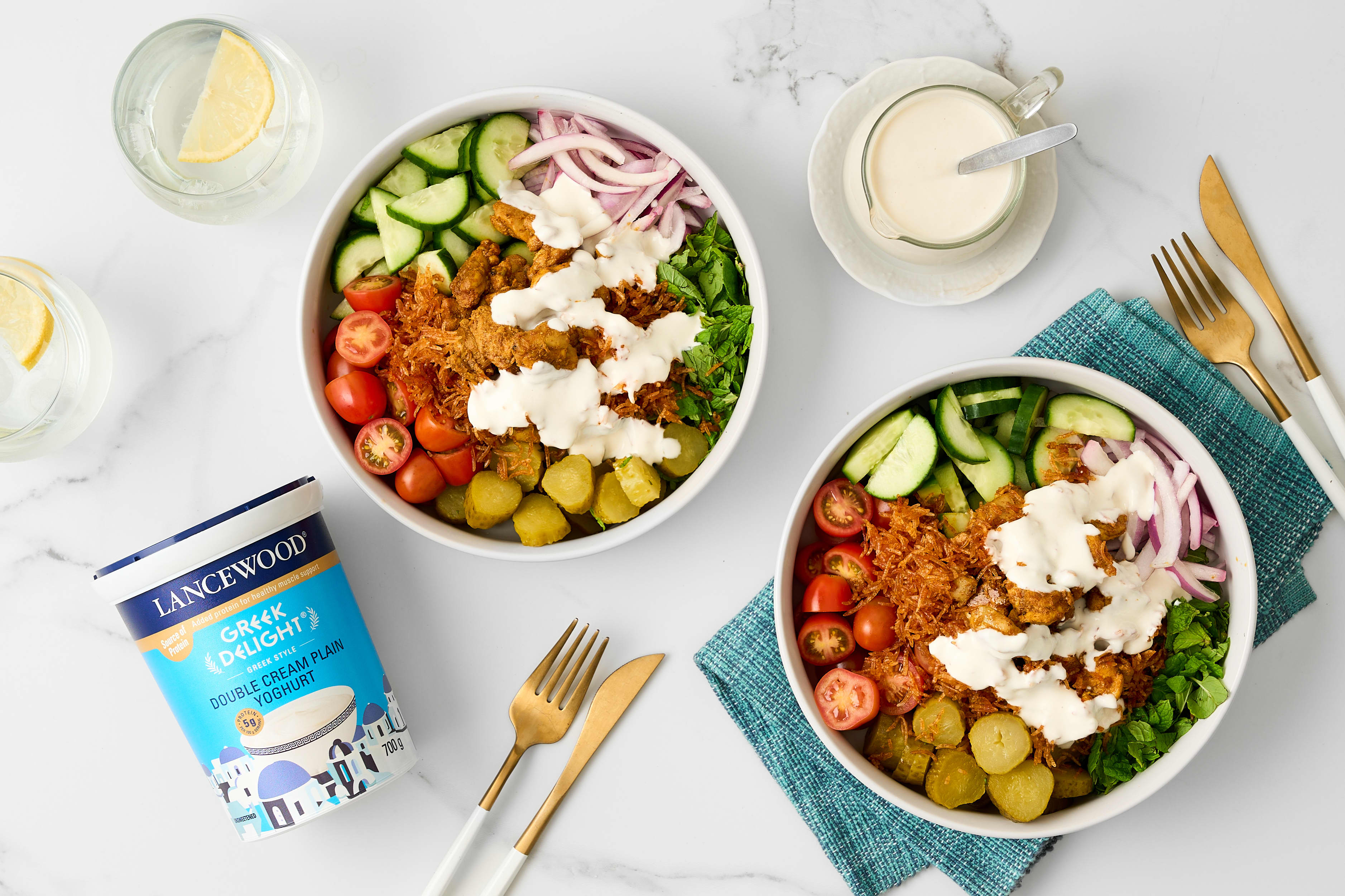 Chicken Shawarma bowl with Crispy Rice