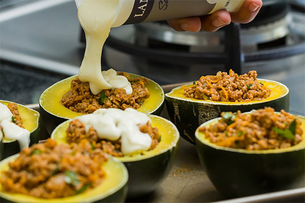 Savoury Mince Filled Gem Squash