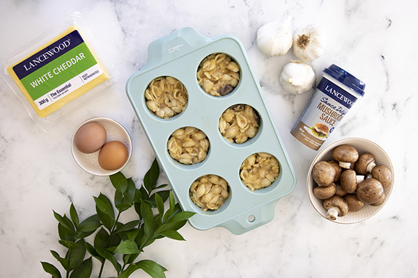 Easy Mushroom Pasta Cups