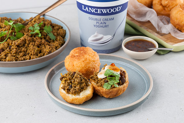 Vetkoek With Bobotie Mince