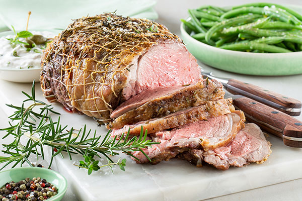Leg Of Lamb With Yoghurt Sauce