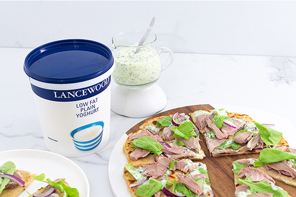 Leftover Lamb Flatbreads