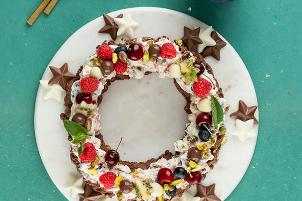 Chocolate Frozen Wreath