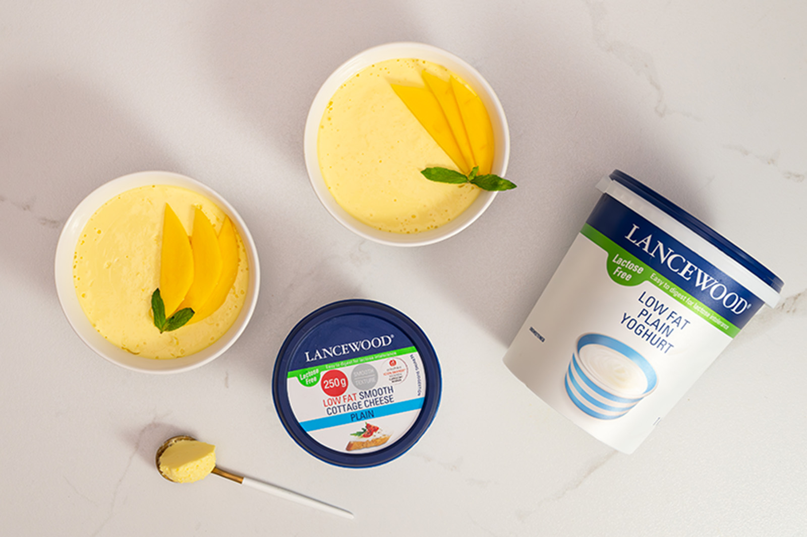 Low Cal Mango Protein Pudding