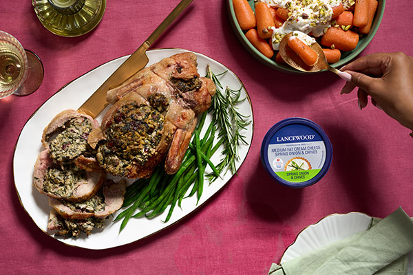 Spinach, Walnut and Cranberry Deboned Stuffed Duck