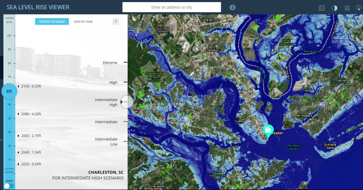 NOAA Digital Coast and Sea Level Rise Viewer - Land Trust Alliance