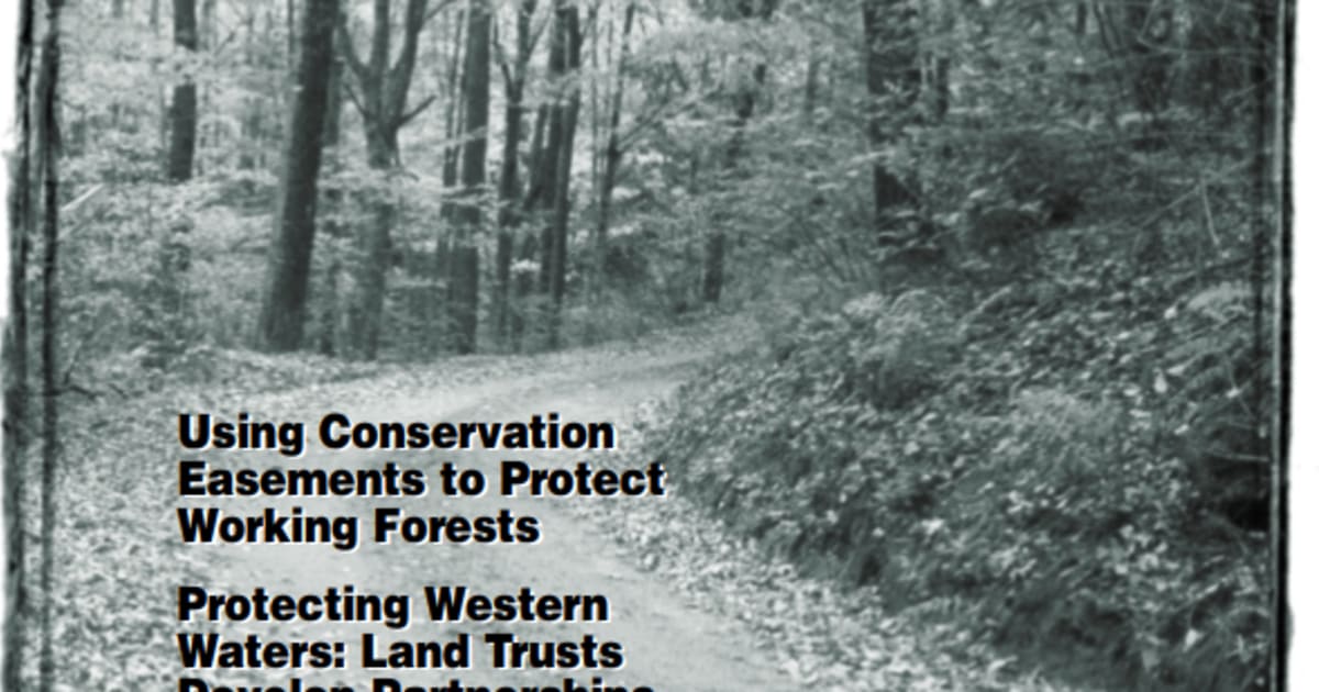 Saving Land, Spring 2001 (Vol. 20 No. 2) - Land Trust Alliance