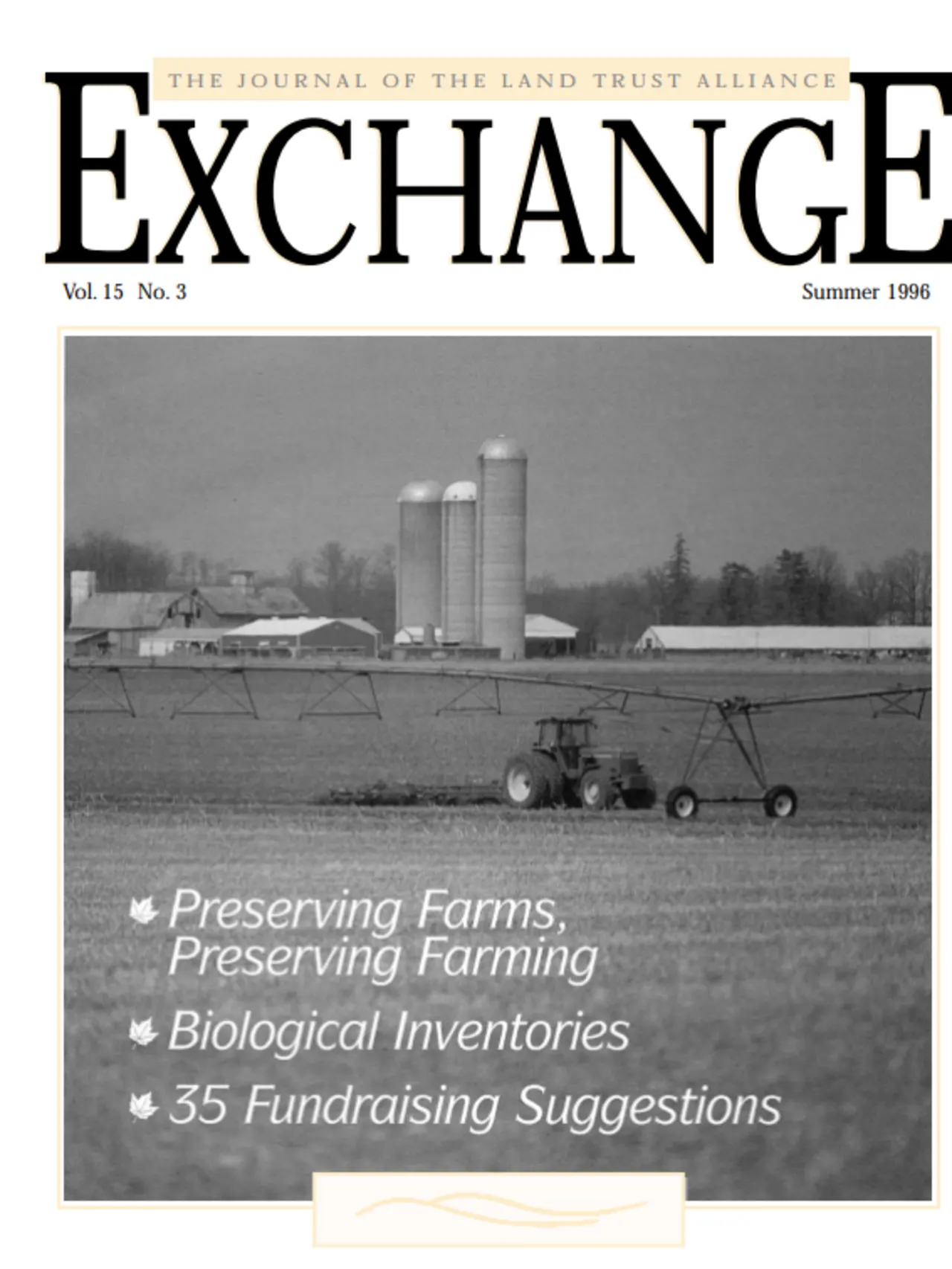 Saving Land, Summer 1996 (Vol. 15 No. 3) - Land Trust Alliance