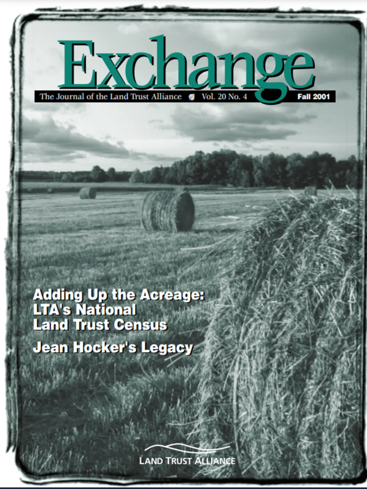 Saving Land, Fall 2001 (Vol. 20 No. 4) - Land Trust Alliance