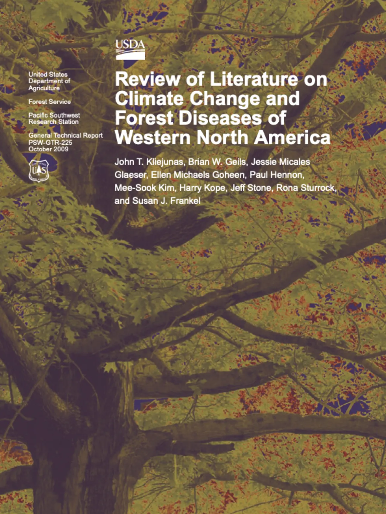Review of Literature on Climate Change and Forest Diseases of Western ...