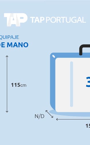 Medidas y peso del equipaje de mano TAP Portugal | Rumbo