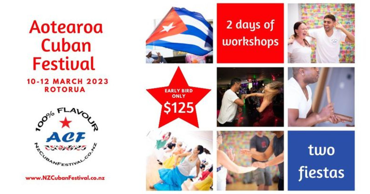 Aotearoa Cuban Festival 2023 - Latin Dance Calendar
