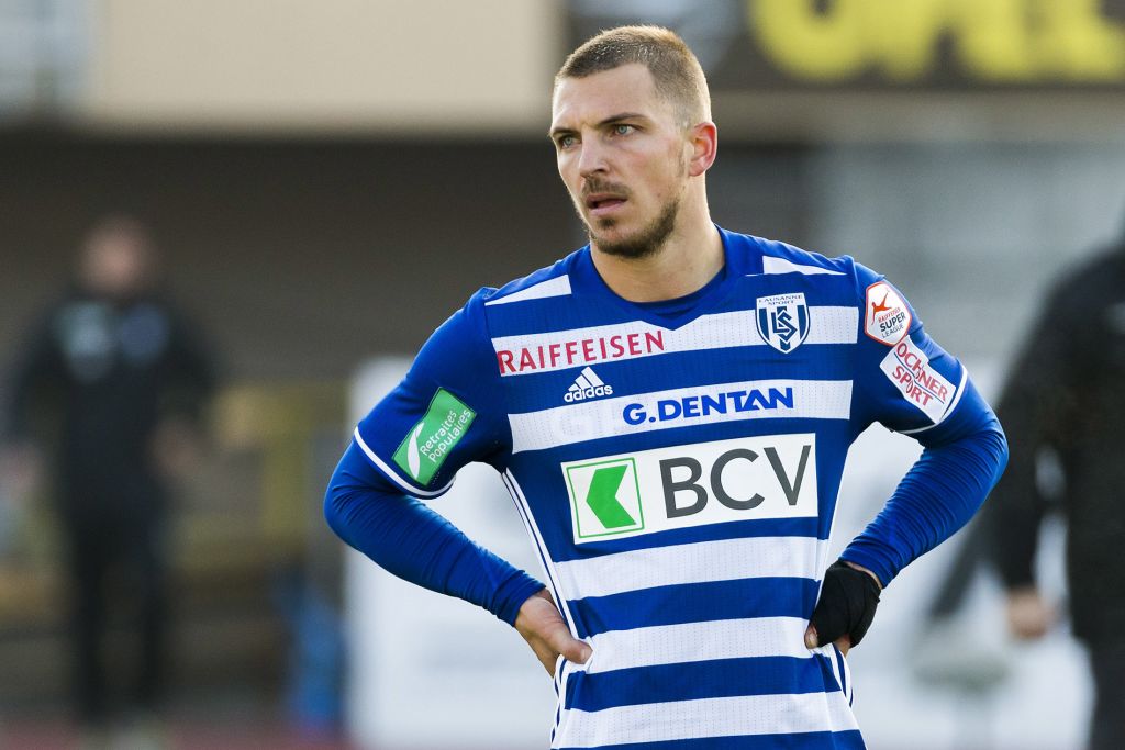 Deception de Alexandre Pasche (FC LS) a la fin du match.
