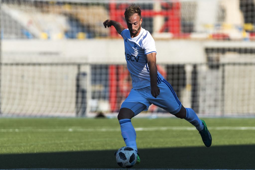 Nicolas Getaz (FC Lausanne-Sport) en action.