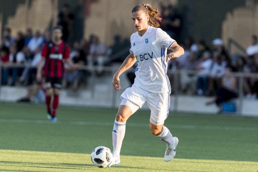 Noah Loosli (FC Lausanne-Sport) en action.