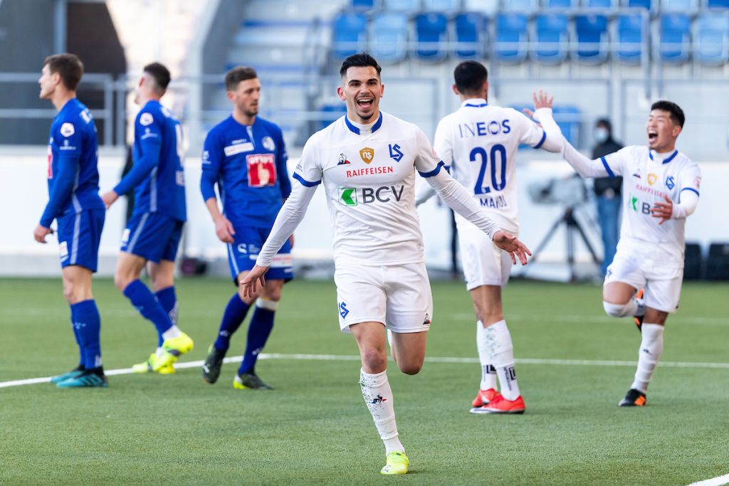 03.04.2021; Lausanne; Fussball Super League - FC Lausanne-Sport - FC ...