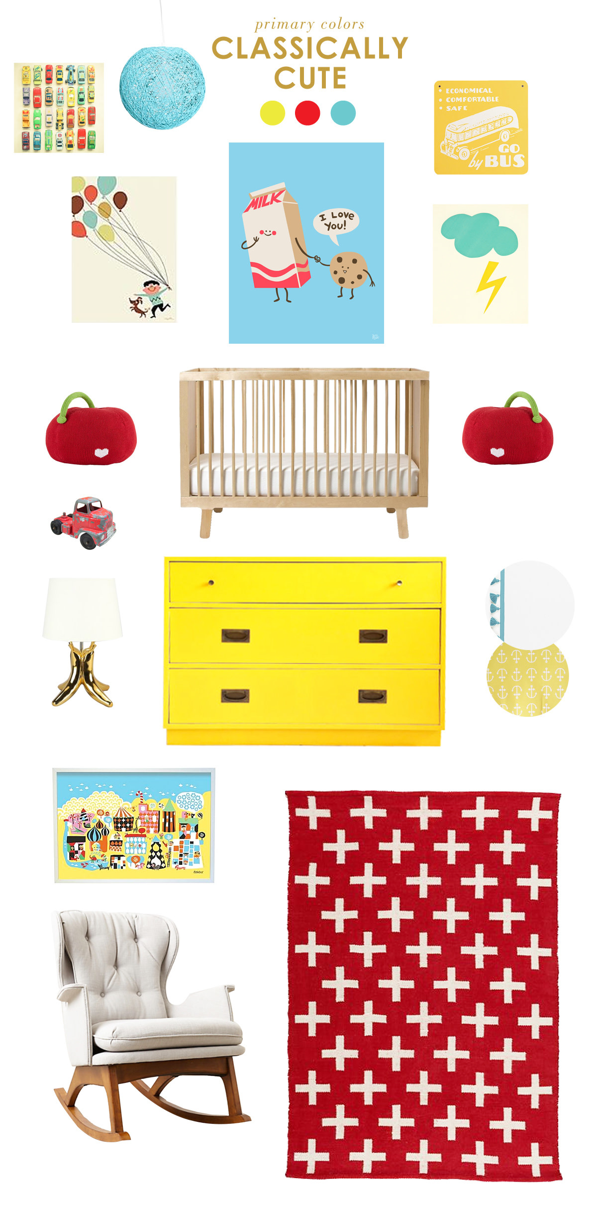 Primary Colors In The Nursery - Lay Baby Lay