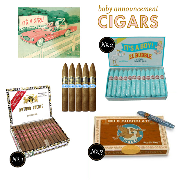 Baby Announcement - Cigars - Lay Baby Lay Lay Baby Lay