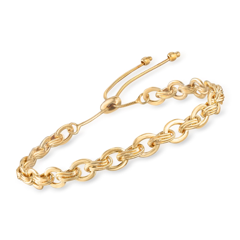 14kt Yellow Gold Bolo Bracelet Ross Simons