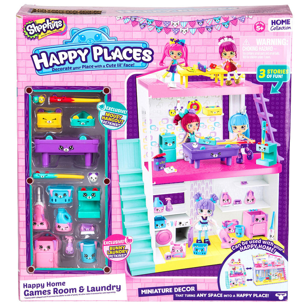 Shopkins Happy Places Happy Homes Games Room and Laundry | eBay