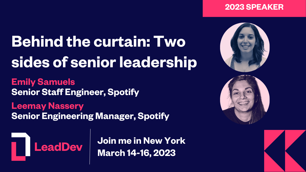 Behind the curtain: Two sides of senior leadership - LeadDev