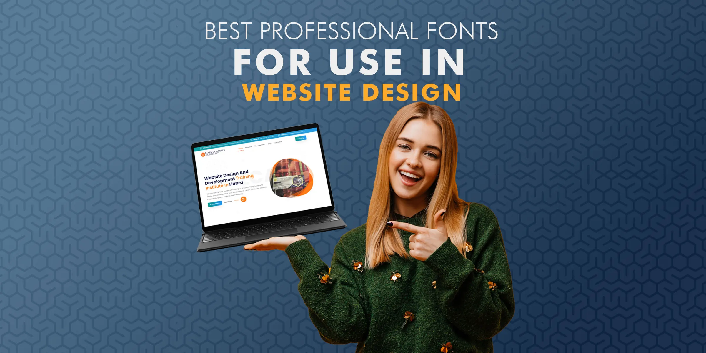 Best professional fonts for use in website design.