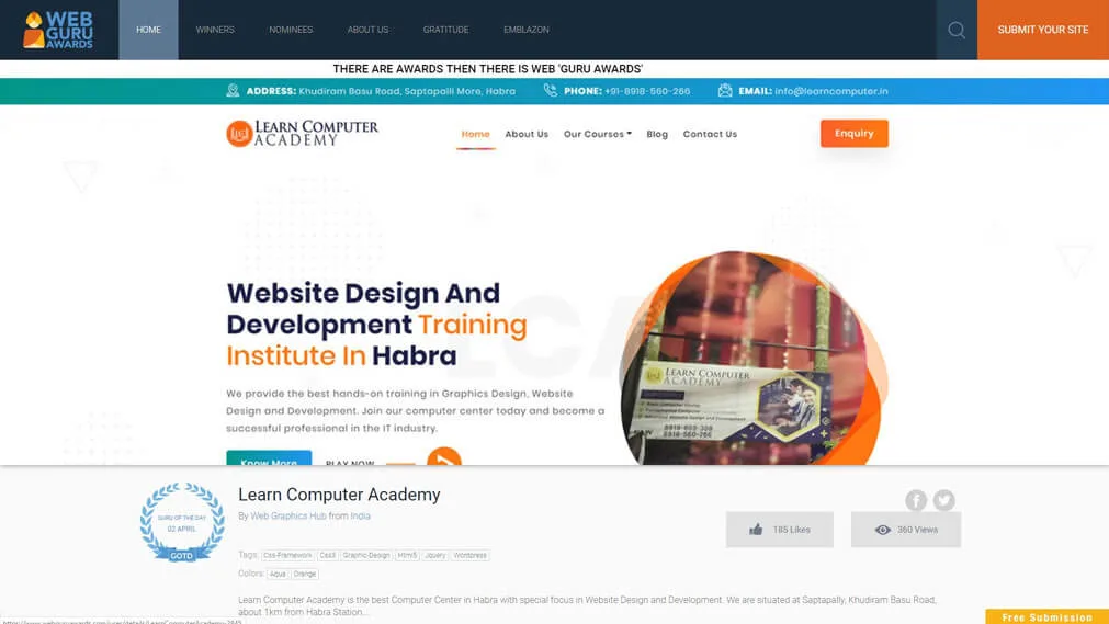 23 best web design awards platform to showcase your skills - Learn Computer Academy