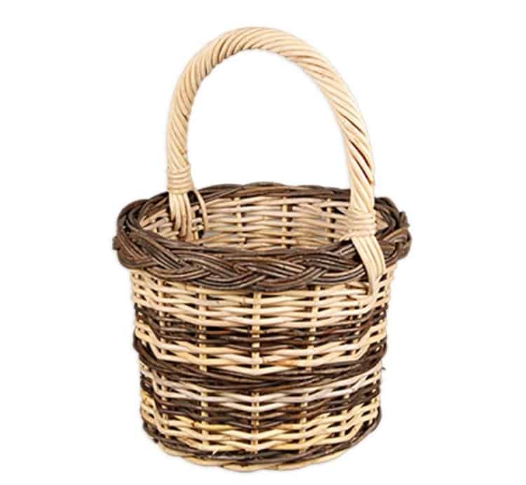 Panier rond en rotin - panier d'exception indémodable