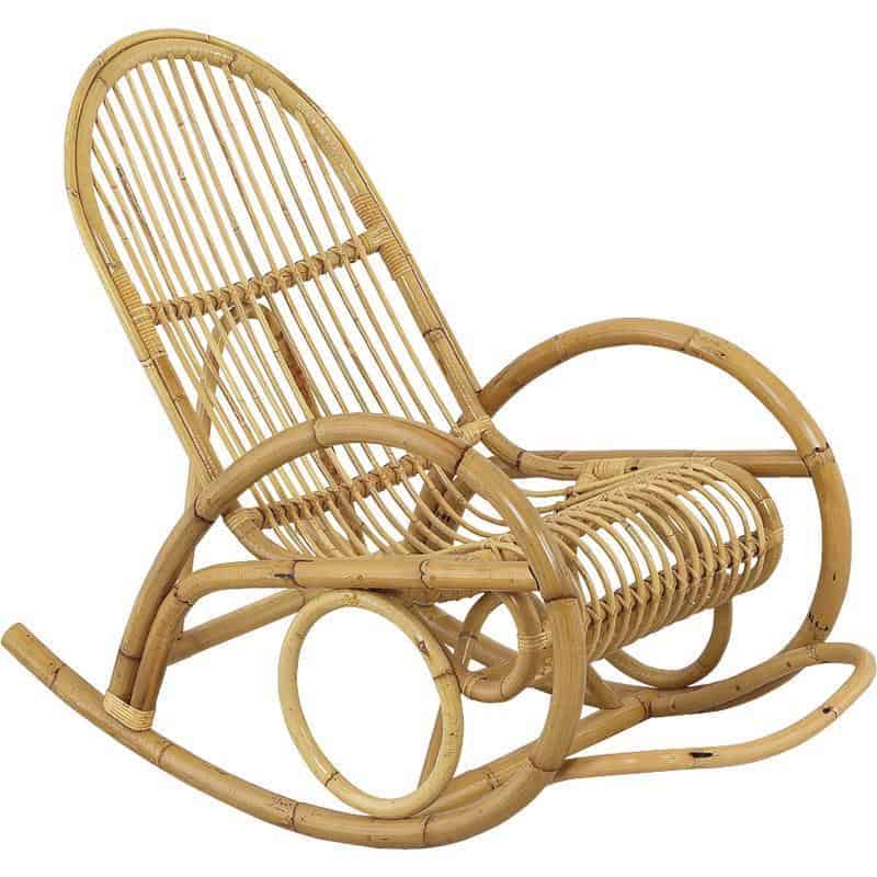 Roching-chair adulte en rotin qualité supérieur
