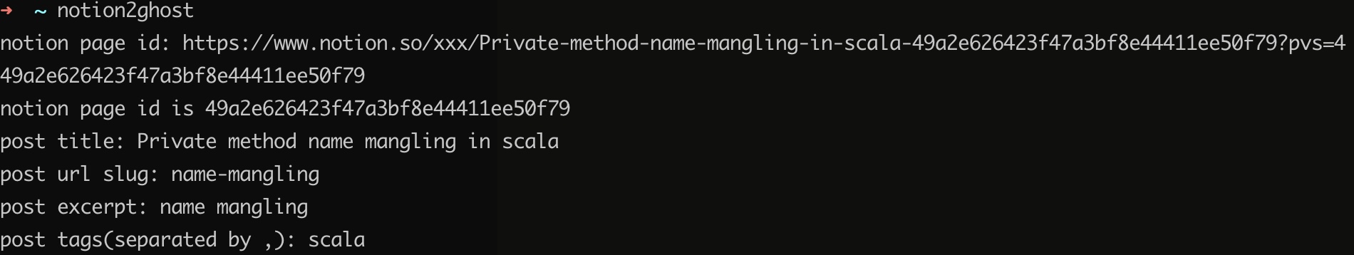 GitHub - reminia/notion2ghost: A cli tool to publish notion page to ghost blog