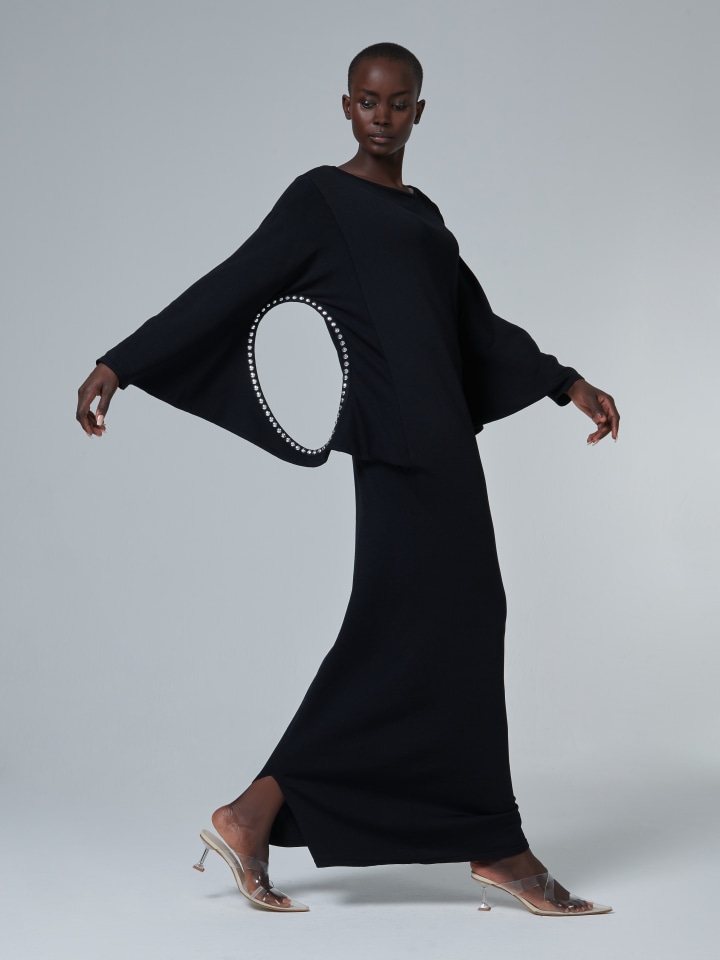 Batwing Sleeve Dress | Leem