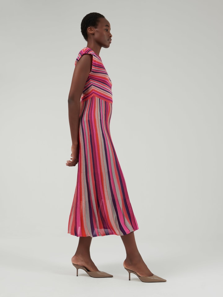 Stripe Knit Dress - Shorter length | leem