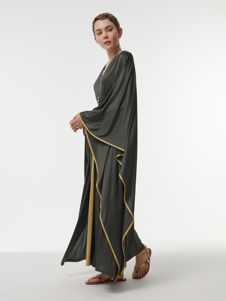 Shirred Maxi Dress | Leem