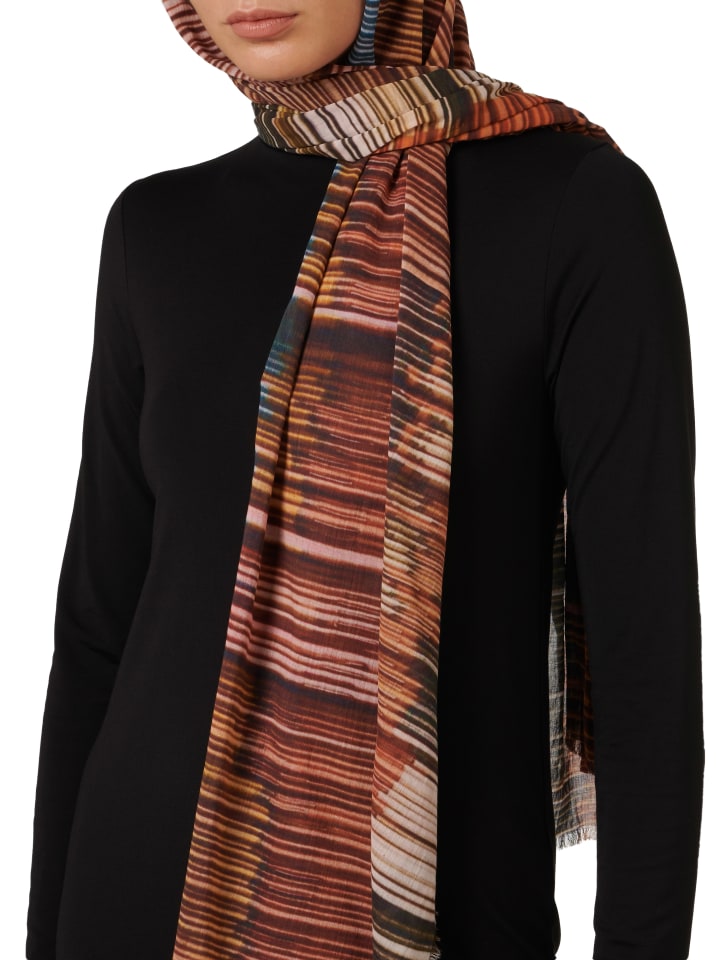 Brush Stroke Stripes Scarf | Leem