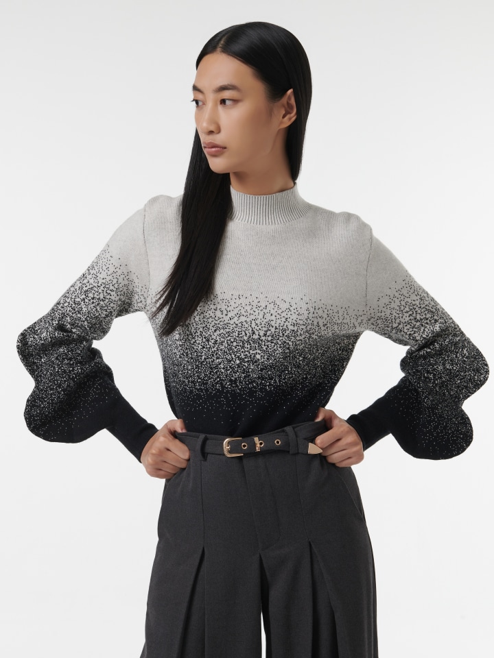 Gradient Knitted Sweater | leem