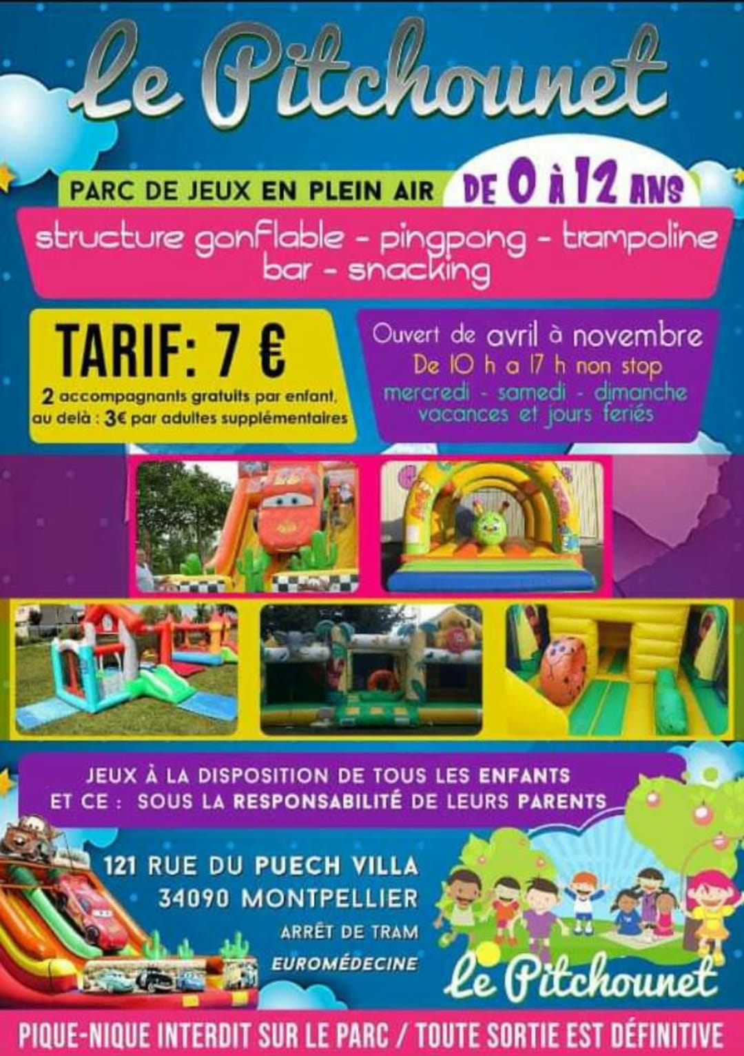 Cagnotte : Parc Le Pitchounet - Leetchi.com