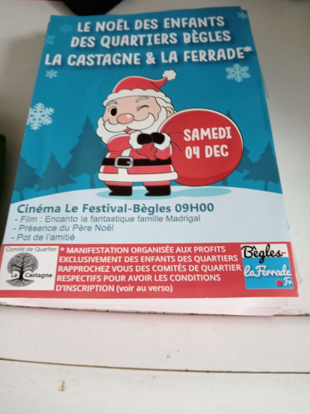 Cagnotte : Noël enfants du quartier la castagne - Leetchi.com