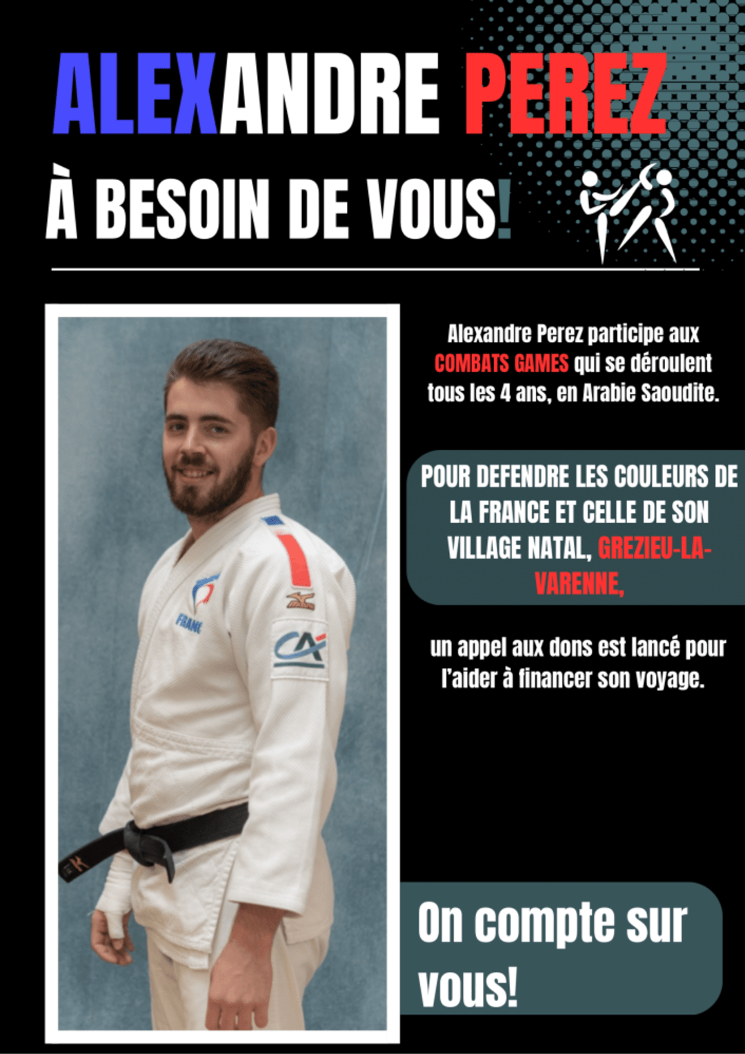 Cagnotte : COMBATS GAMES Alexandre perez - Leetchi.com