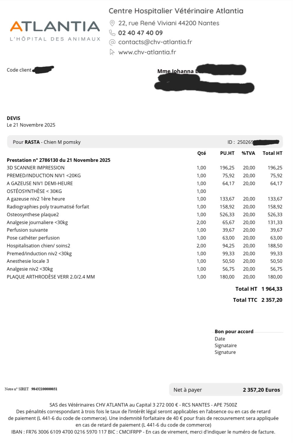 Cagnotte : Une belle patoune pour Rasta | Leetchi